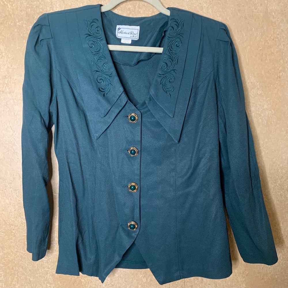 Matthew & David For B.L. Vintage Button Down Top - Gem